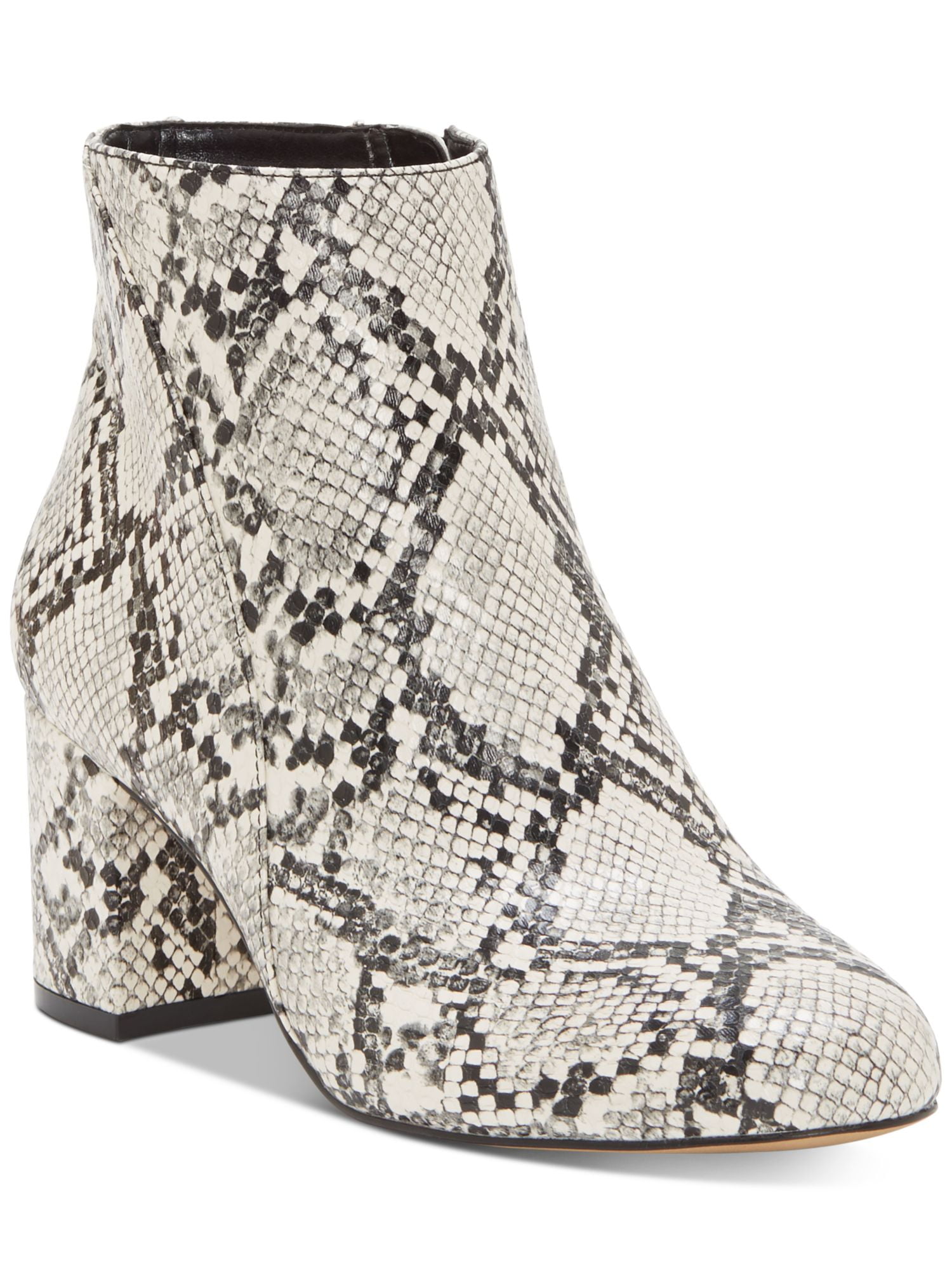 INC Womens White Snake Skin Print Covered Heel Cushioned Floriann ...