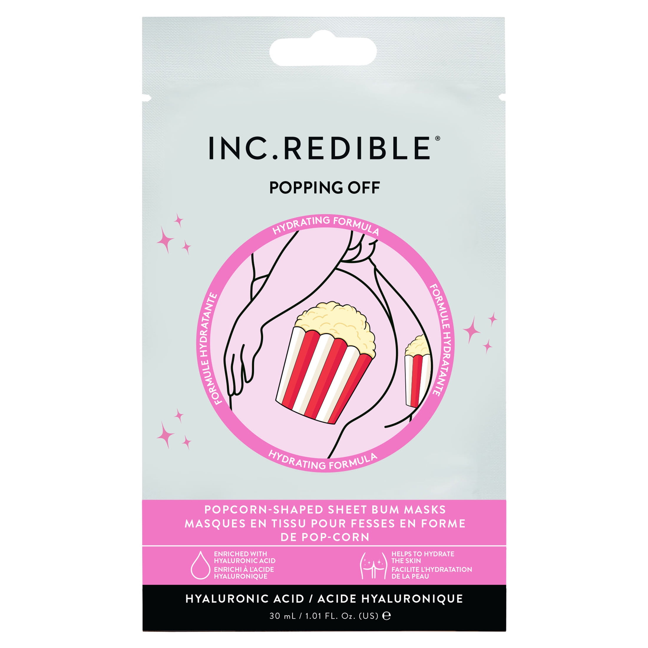 INC.redible Hyaluronic Acid Popping Off Bum Mask - Walmart.com