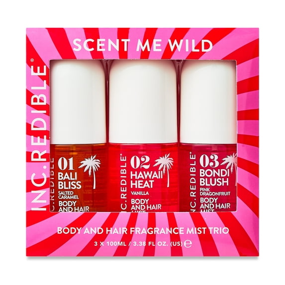 INC.redible Scent Me Wild Body & Hair Fragrance Mist Set, 3 Count ...
