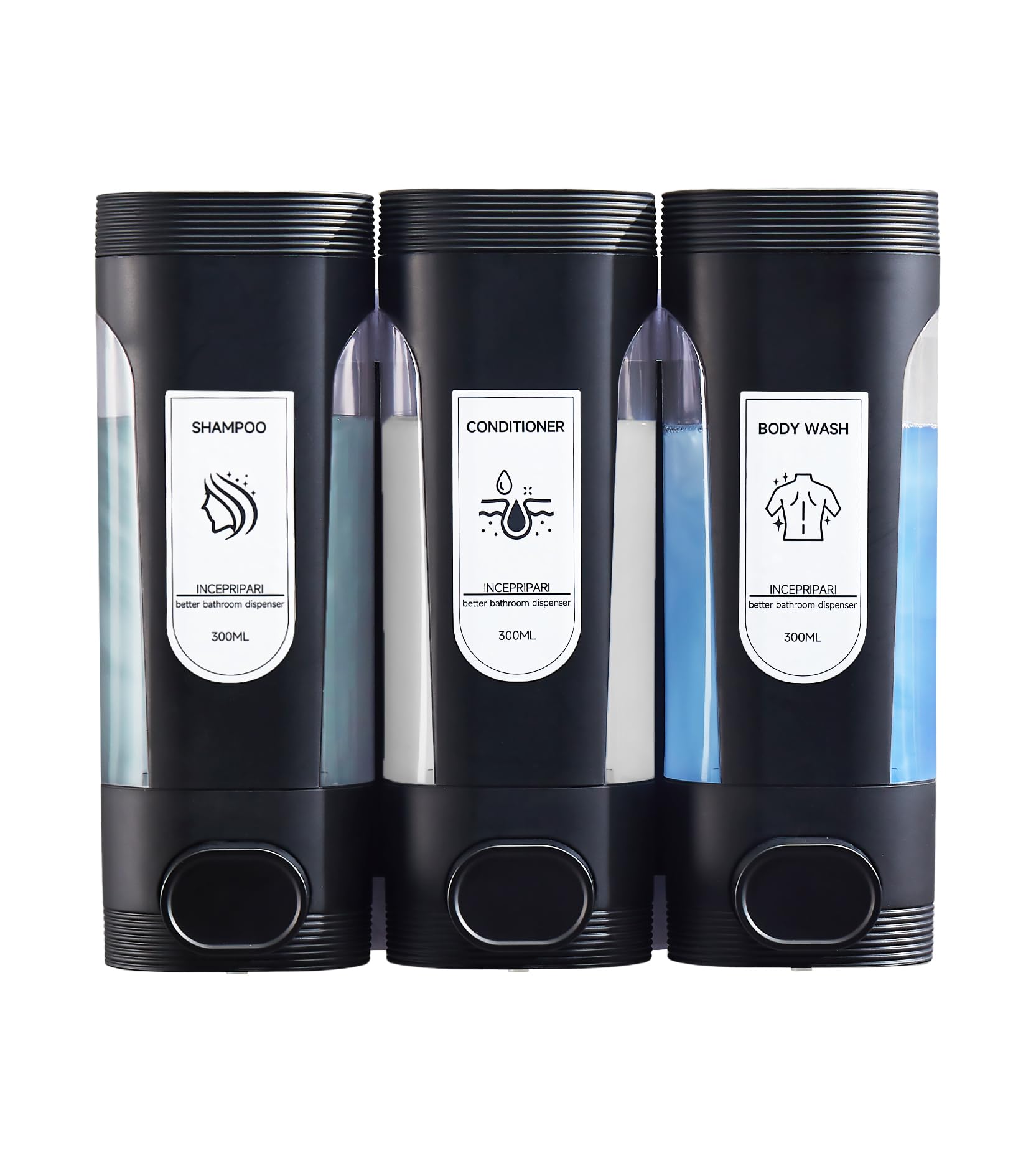 INCEPRIPARI Shower Soap Dispenser, Shampoo and Conditioner Dispenser ...