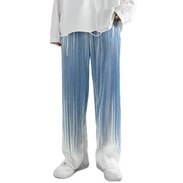 INCERUN Men's Wide Leg Pants High Waist Casual Baggy Trousers - Walmart.com