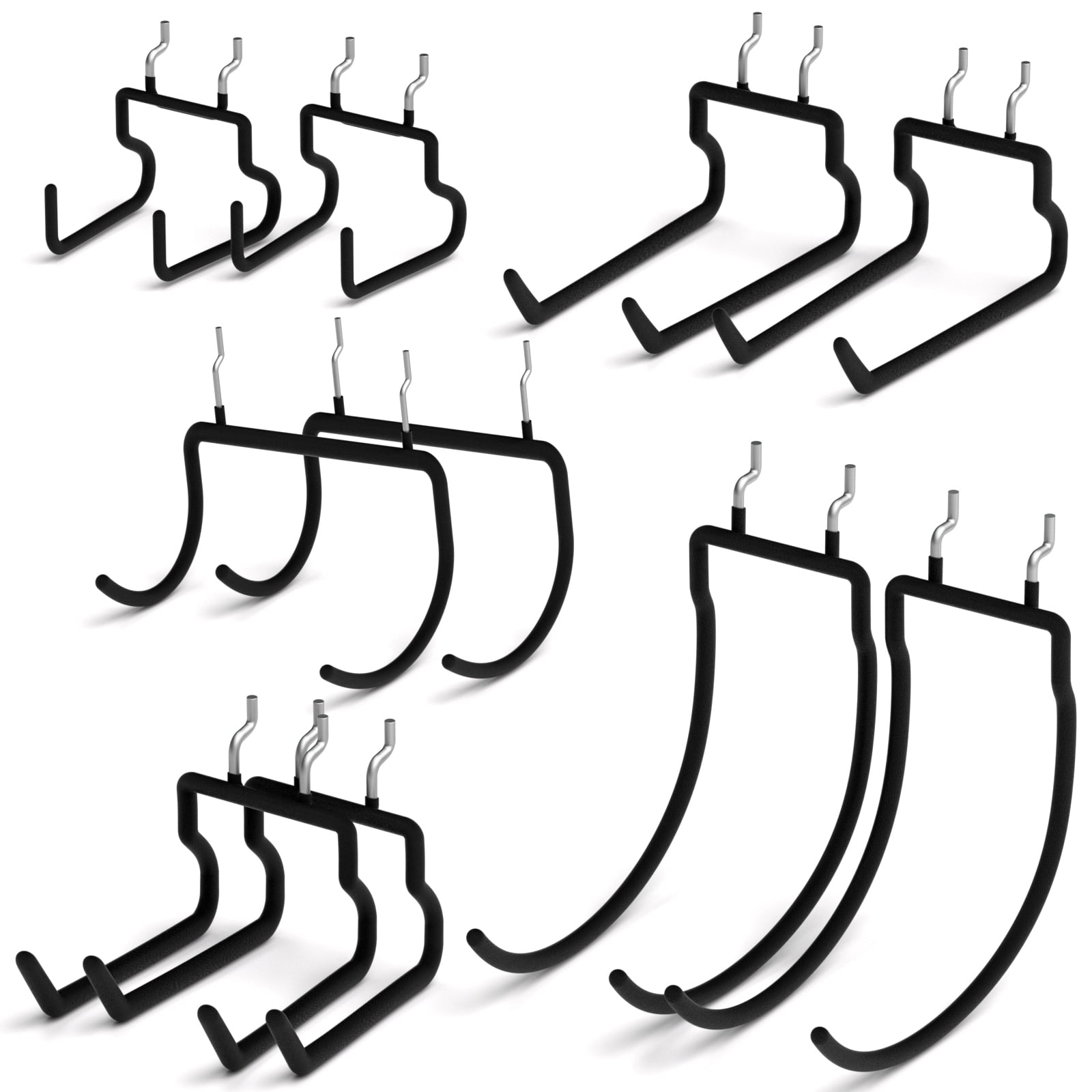 INCLY 10 Pcs Heavy Duty Peg Board Hooks for Hanging Tools, 1/4" Large ...