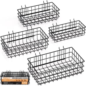 3 Set Hanging Wire Baskets ,Wall Mount Fruit Basket,No Drilling ...