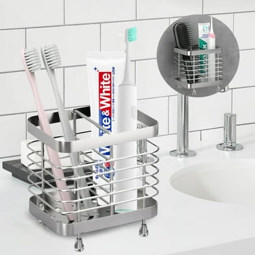 Luxspire Toothbrush Holders for Bathroom, Stainless Steel Electric ...