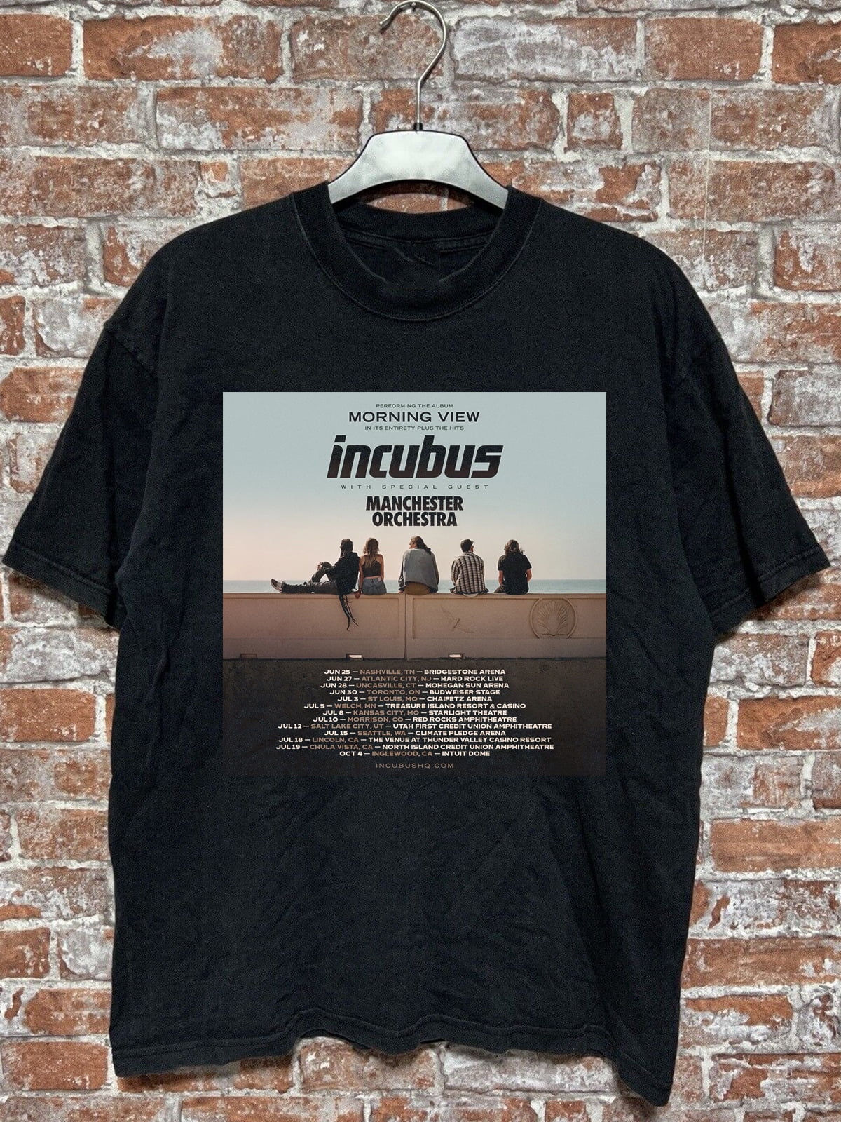 INCUBUS Band Morning View + The Hits Tour 2025 T Shirt Full Size S-5XL ...