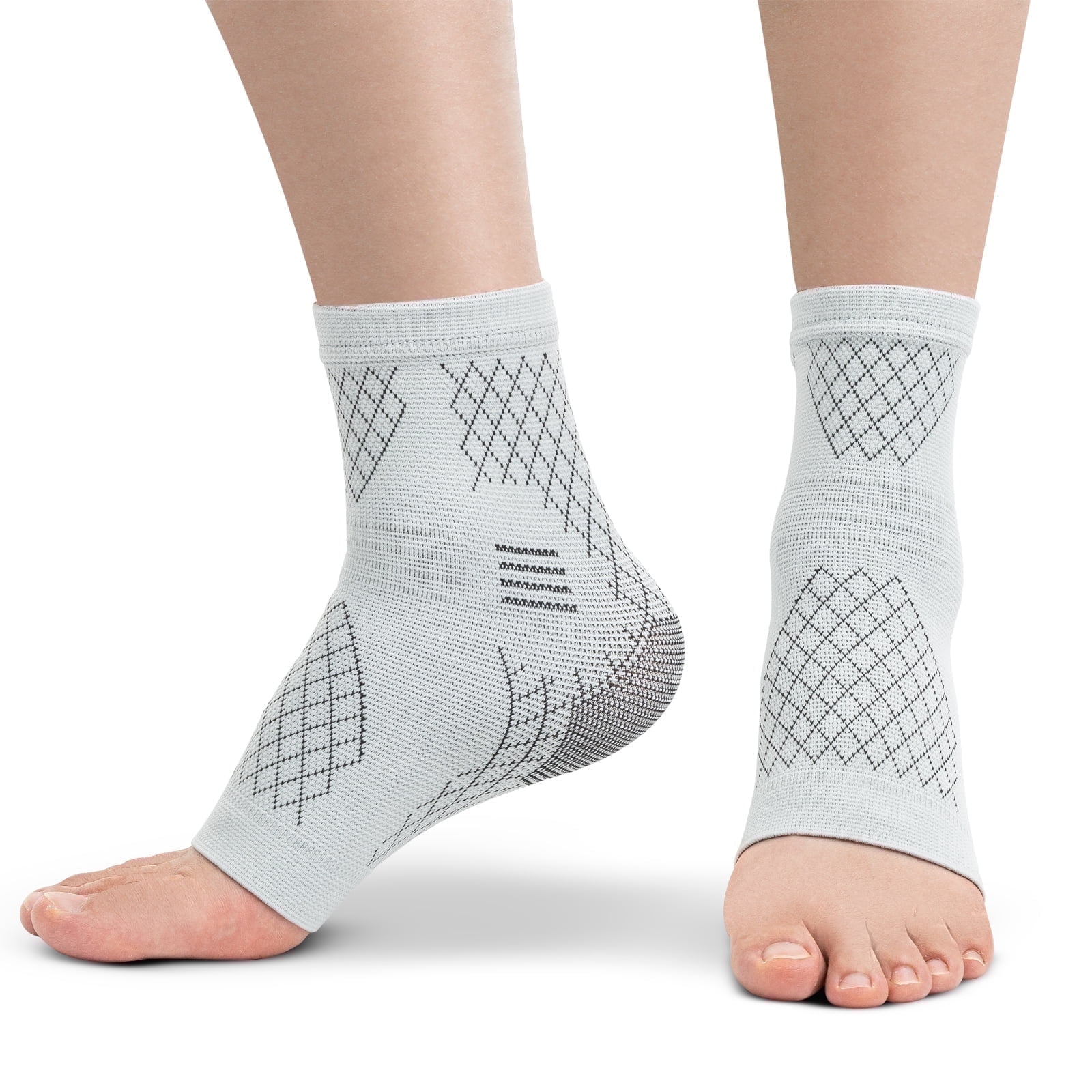 INDEEMAX Ankle Brace for Women Men, Ankle Compression Sleeve Socks, 2 ...