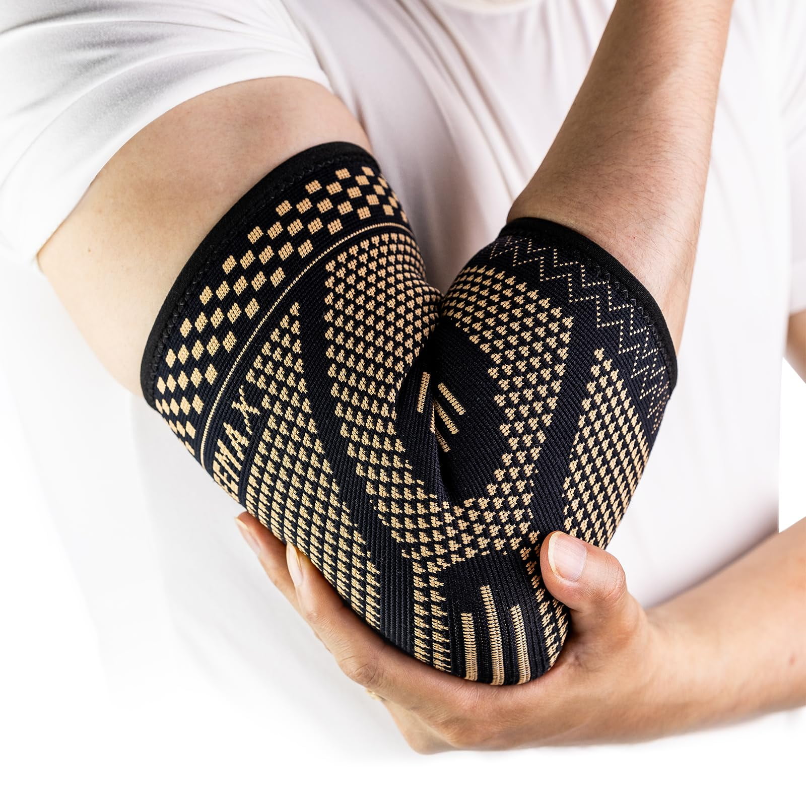 INDEEMAX Copper Elbow Compression Sleeve 1 Pair, Tennis Elbow Brace for ...