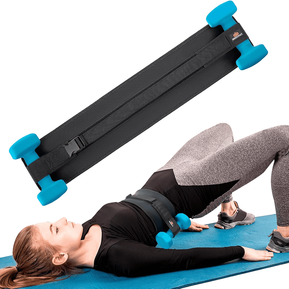 INDEEMAX Hip Thrust Belt, Booty Trainer for Women Men, Portable ...