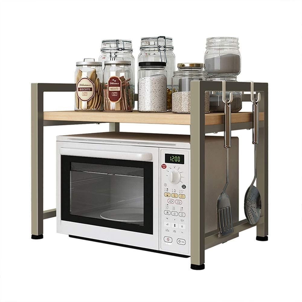 INDIDECOR 46500 All New Kitchen Shelf 12 Layer Microwave Oven Rack Rice ...