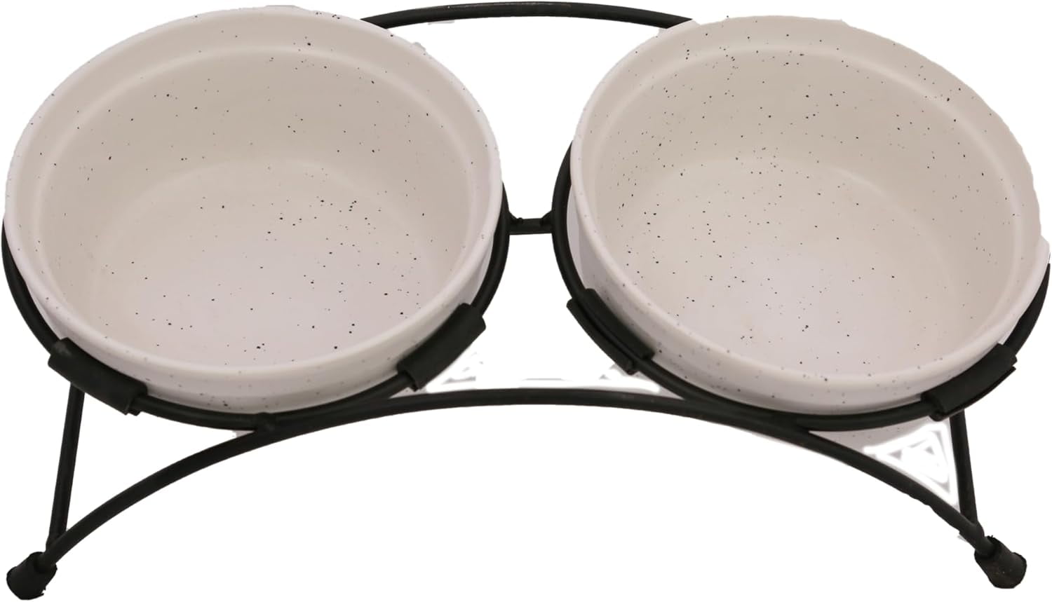 INDIPETS Pawsome Pottery Stoneware Pet Feeders: Non-Skid Pet Water and ...