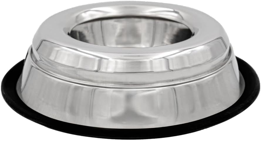 INDIPETS Spill Proof Splash Free Non-Tip Dish: Non-Skid Pet Water and ...