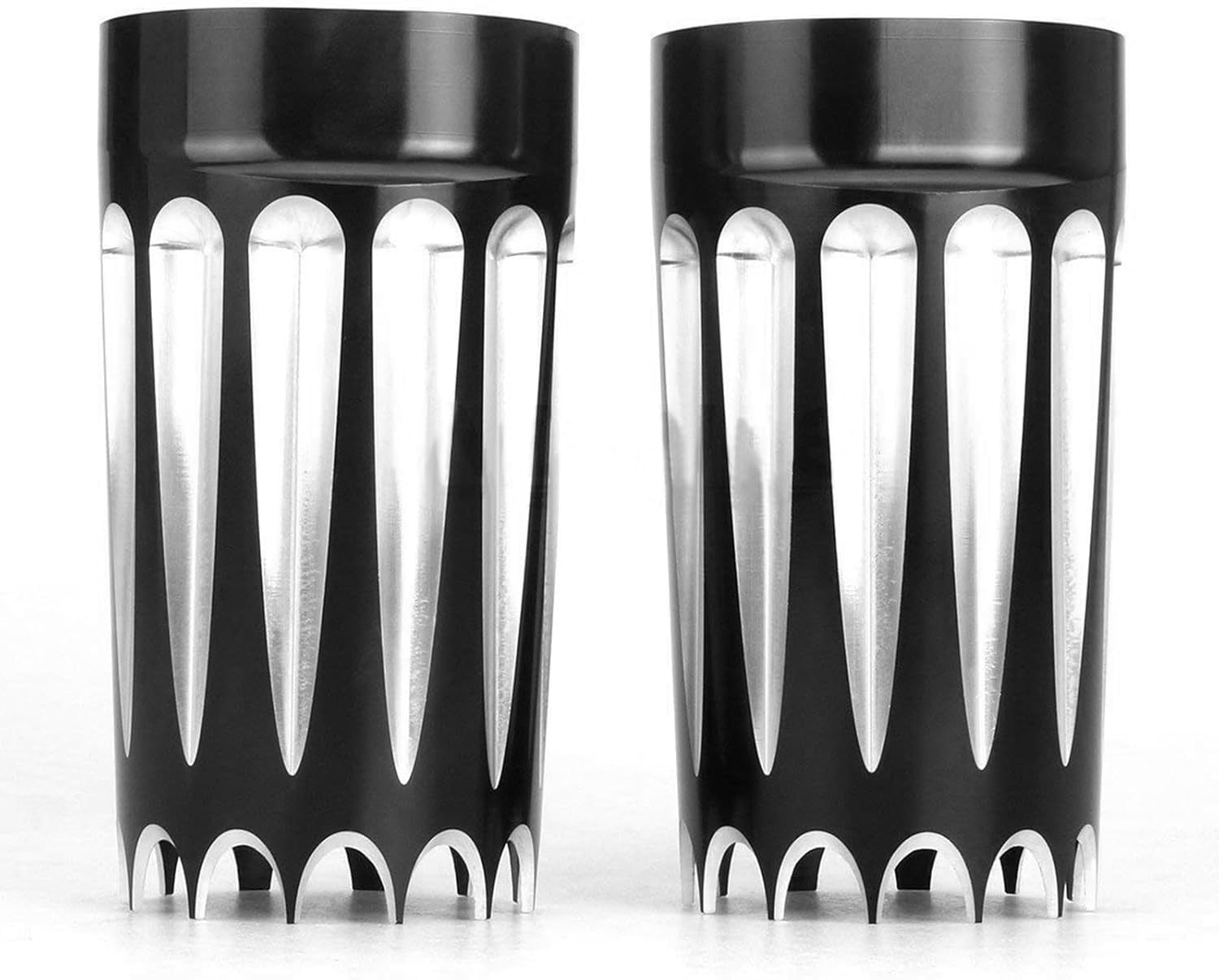 INDNICE Black Fork Slider Cover for Harley FLT FLHR Cow Bells FLHX ...