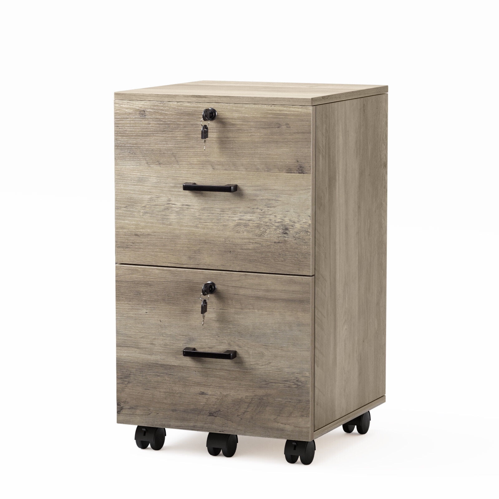 INDSUMOT 2-Drawer File Cabinet, Small Rolling Filing Cabinet for Home ...