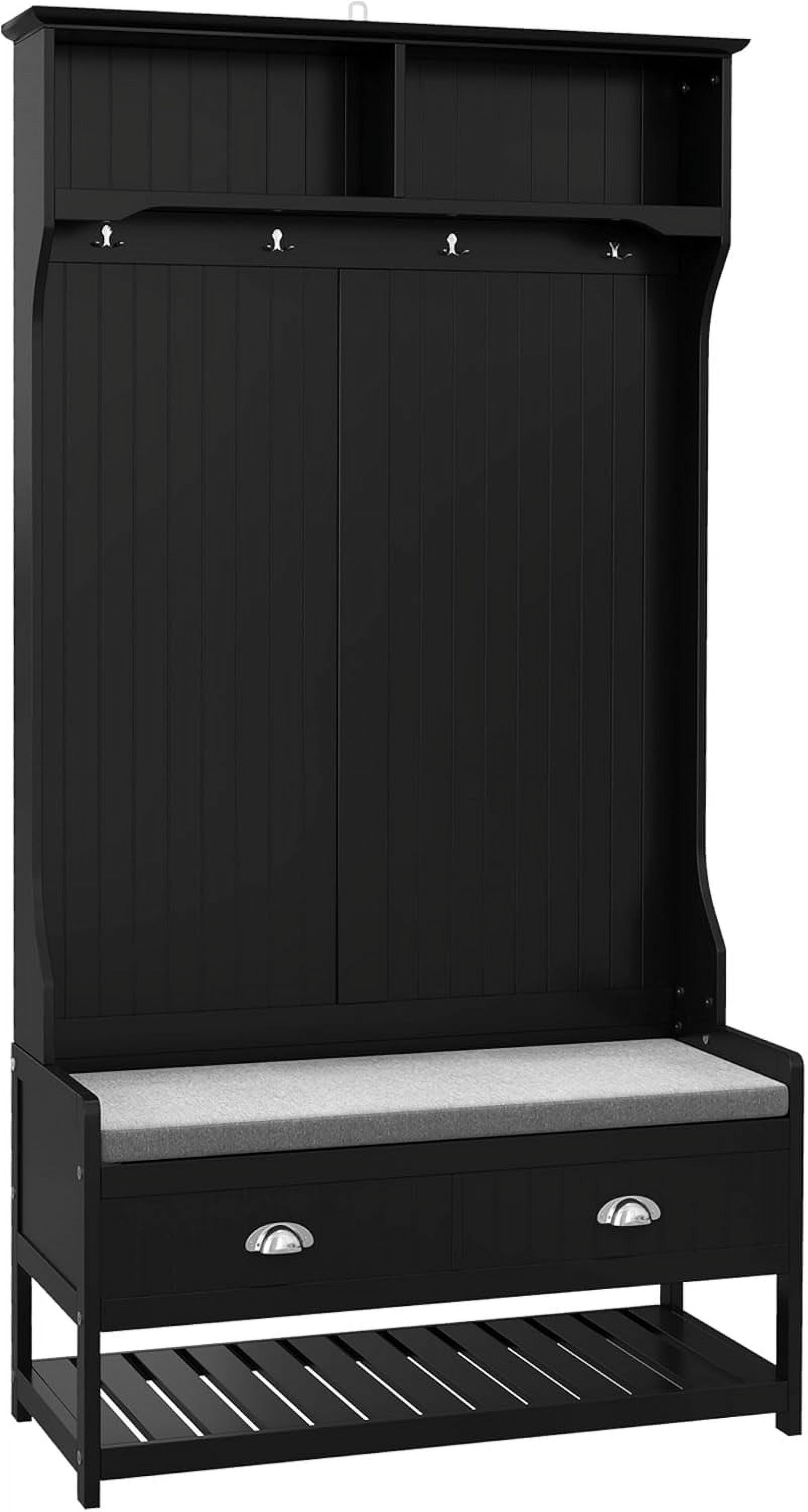 INDSUMOT 3-in-1 Hall Tree, Entryway Bench with Coat Rack, Mudroom Bench ...