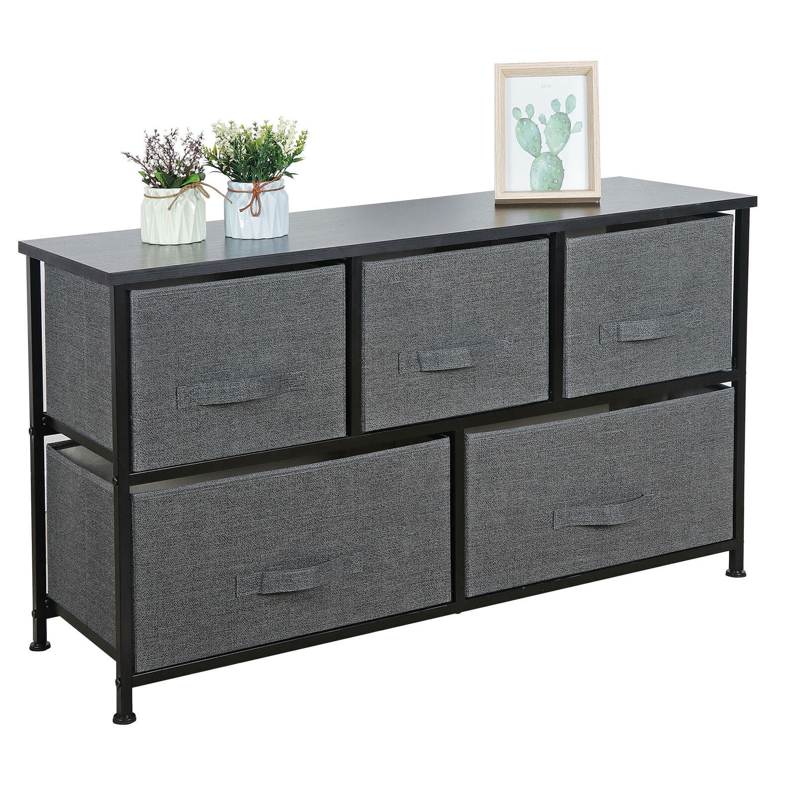 INDSUMOT 4/5/6/8/9 Drawers Dresser Fabric Chest of Drawers Storage ...