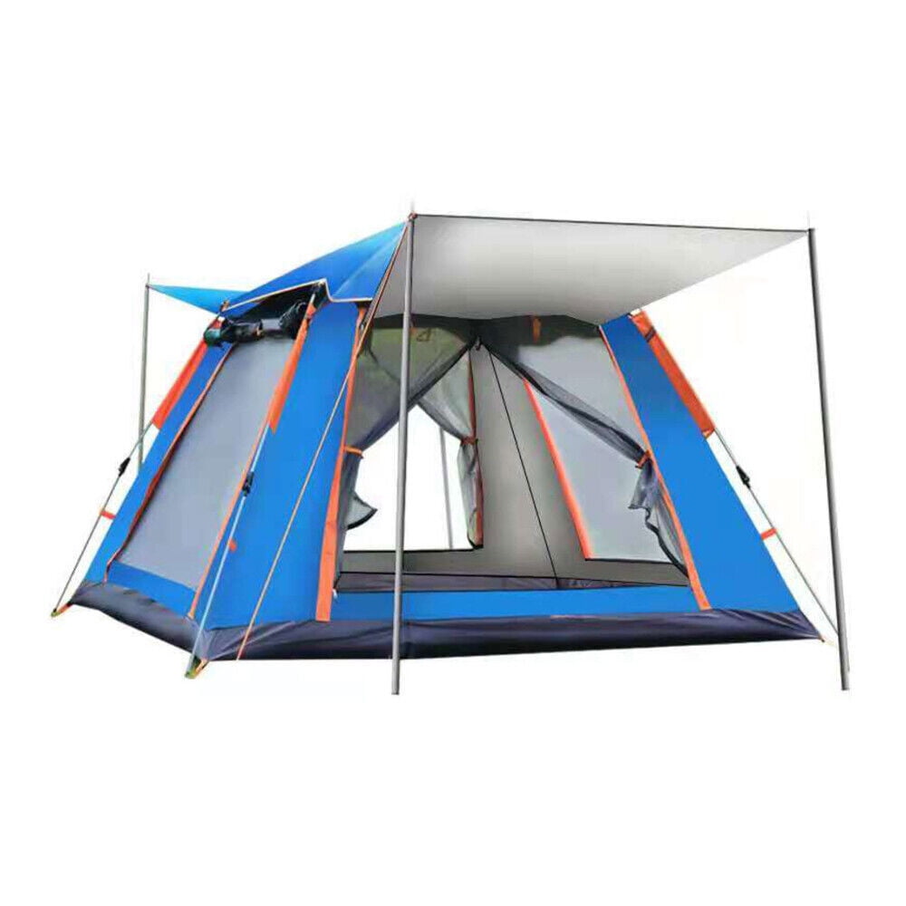 INDSUMOT 4 Person Camping Tent, Waterproof Windproof Tent with Rain Fly ...