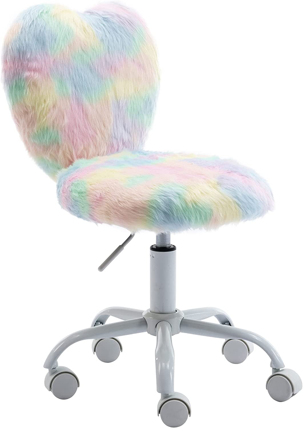 INDSUMOT Cute Fuzzy Kids Chair Comfy Study Desk Chair Furry Studing ...