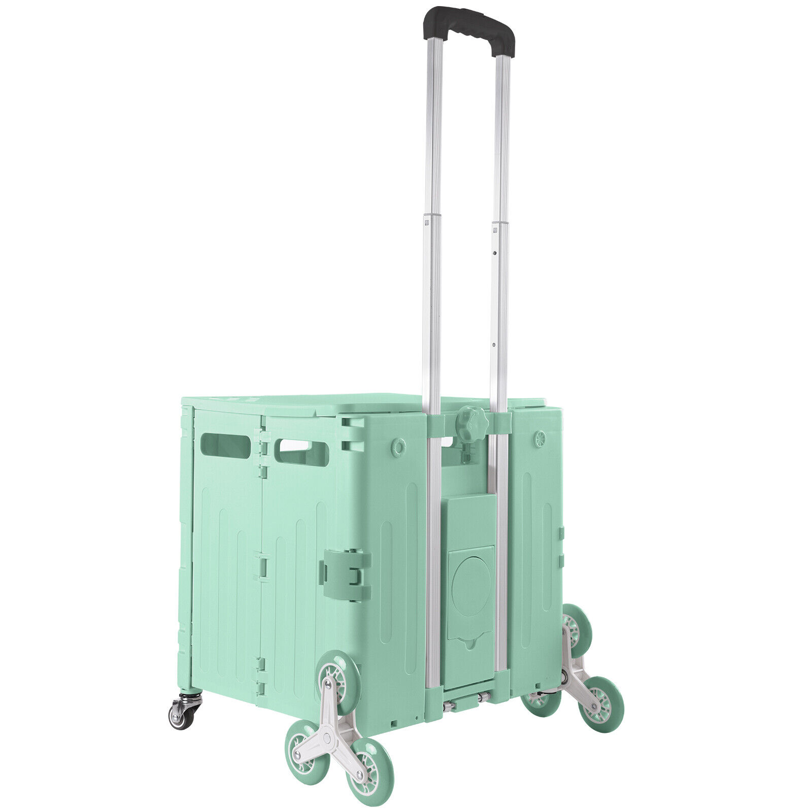 INDSUMOT Folding Utility Cart Portable Rolling Crate Handcart Shopping ...