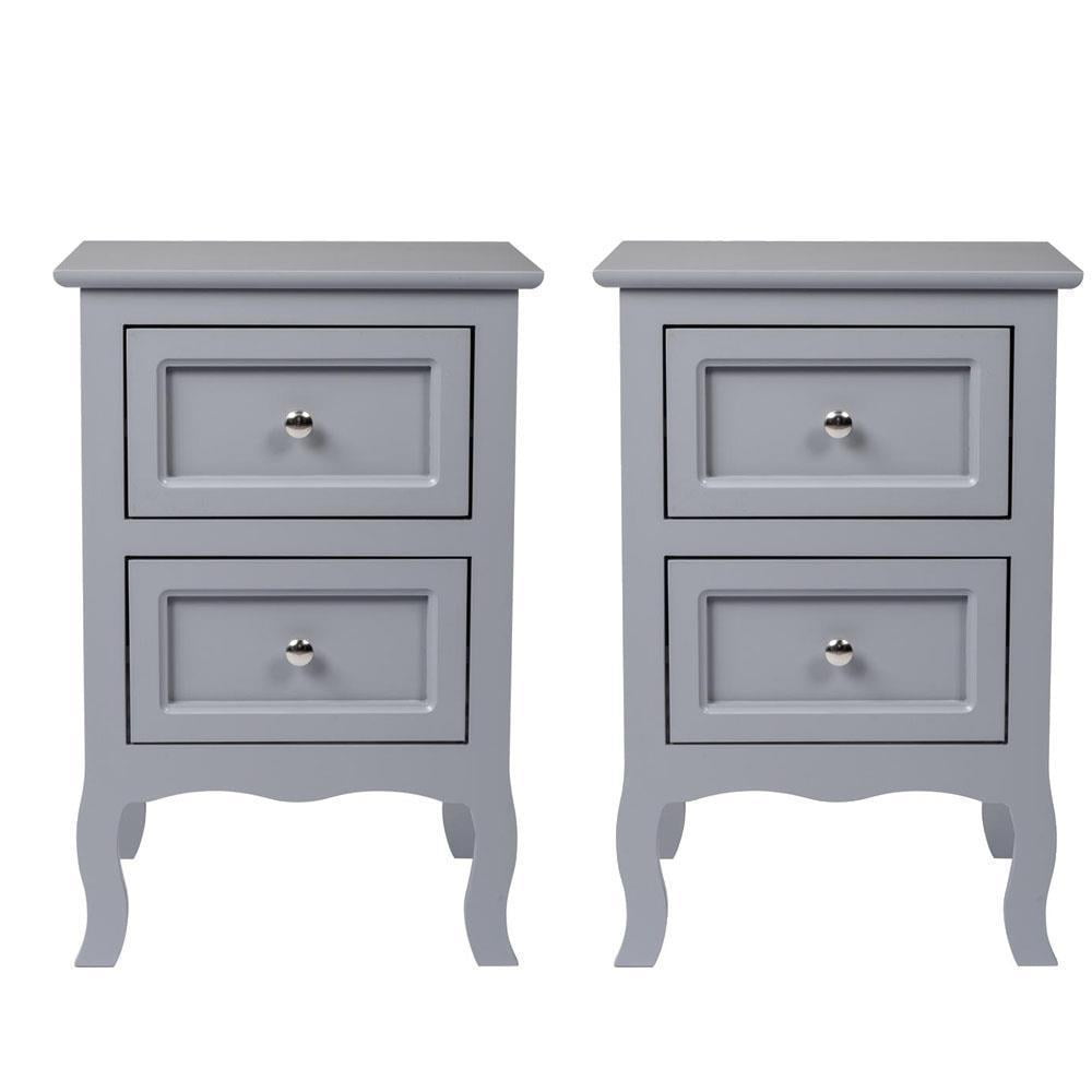 INDSUMOT Nightstand Set of 2 for Bedroom, Vintage Small Night Stand ...