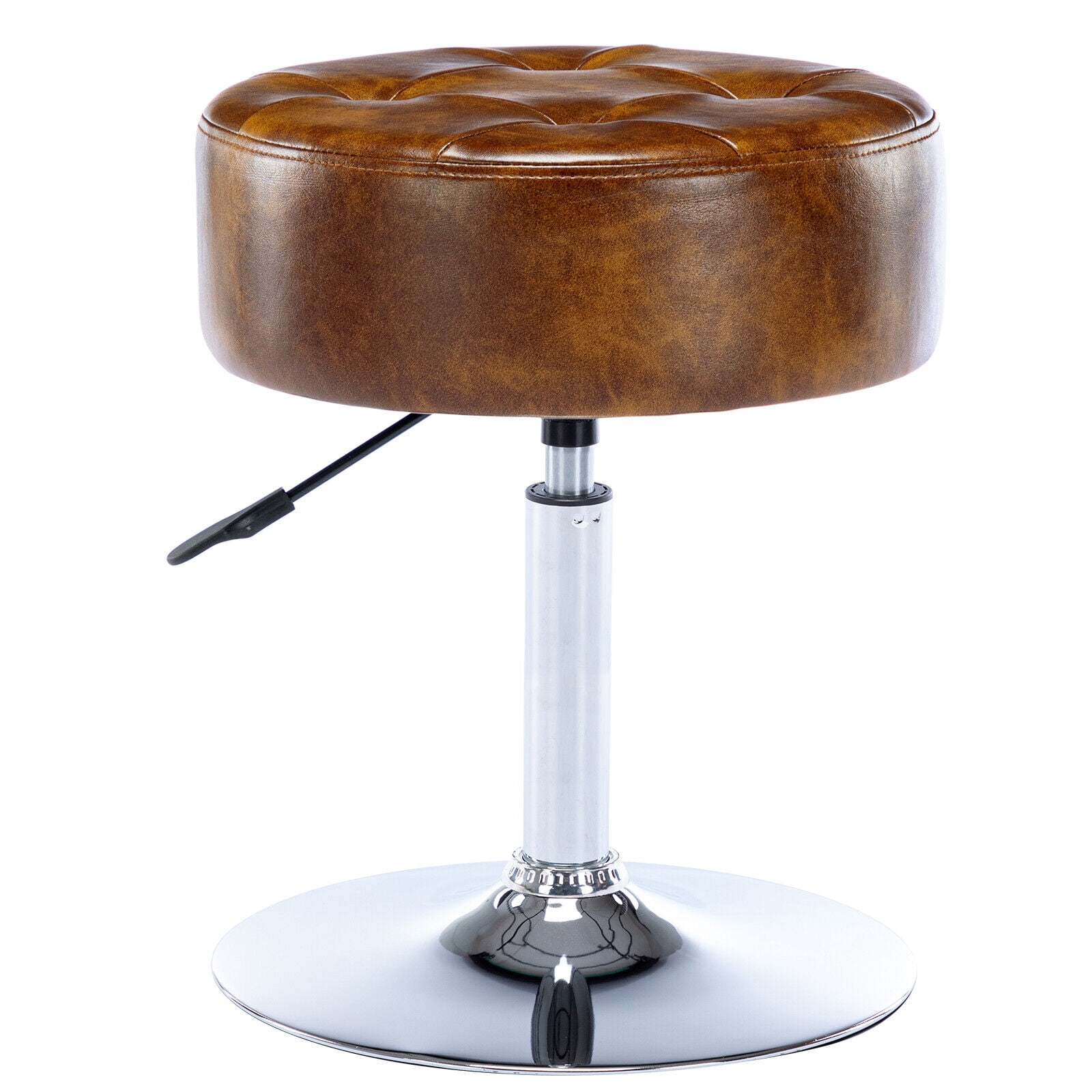 INDSUMOT PU Leather Vanity Stool Makeup Stool Vanity Chair Height ...