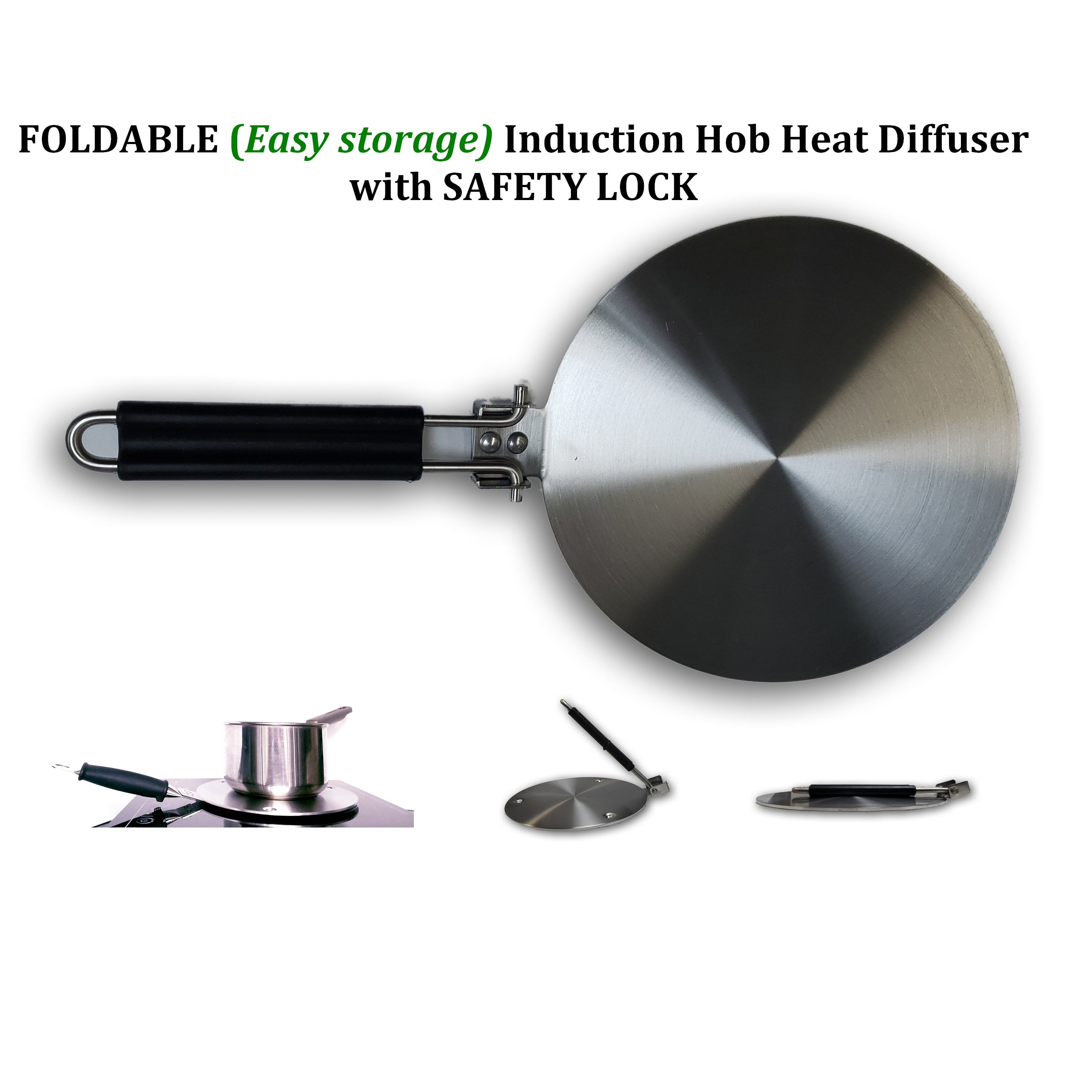 INDUCTION HEAT DIFFUSER FOLDABLE UPROMAX PLATE DISC DIFFUSER PLATE ...