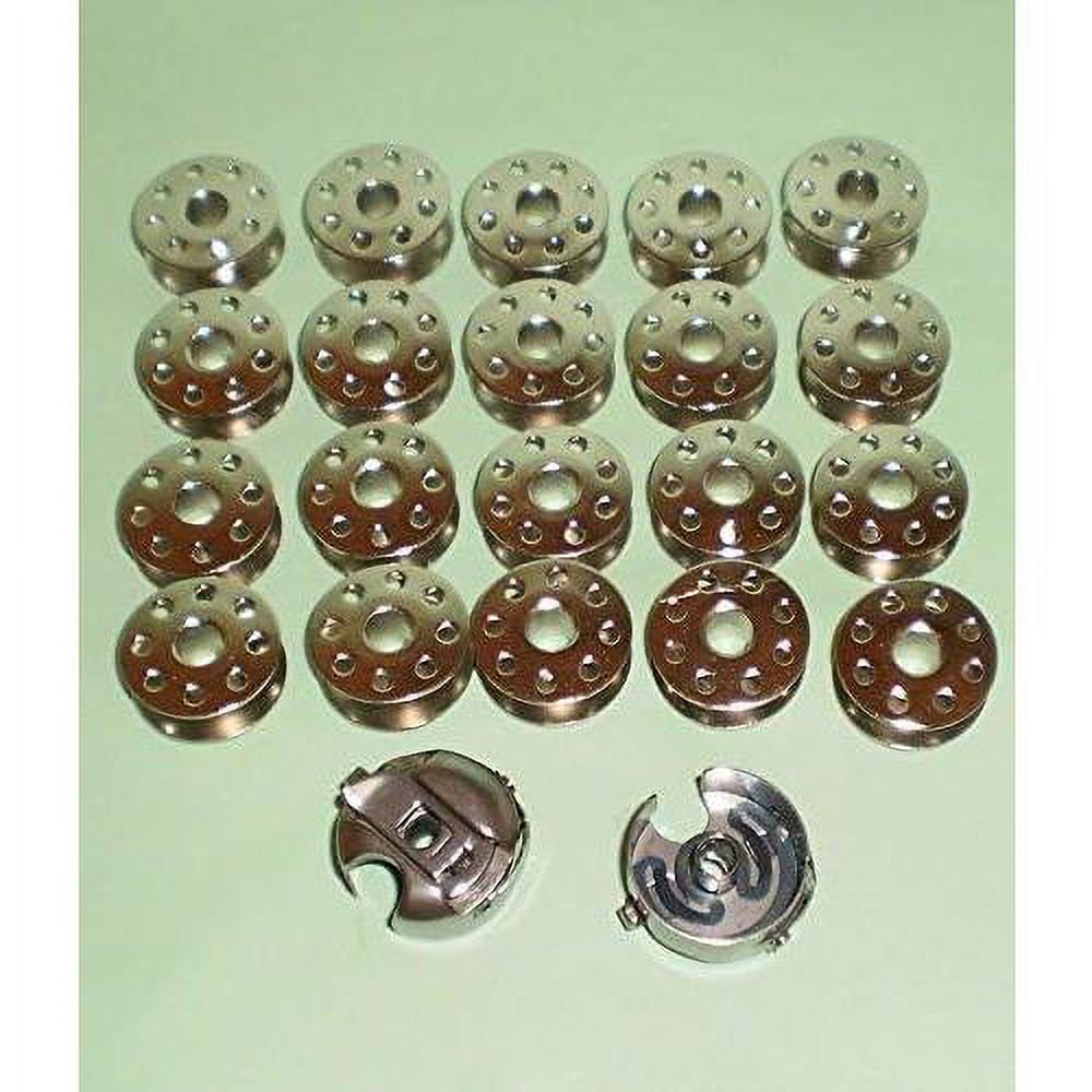 INDUSTRIAL SEWING MACHINE 20 BOBBIN 2 BOBBIN CASE JUKI SINGLE NEEDLE ...