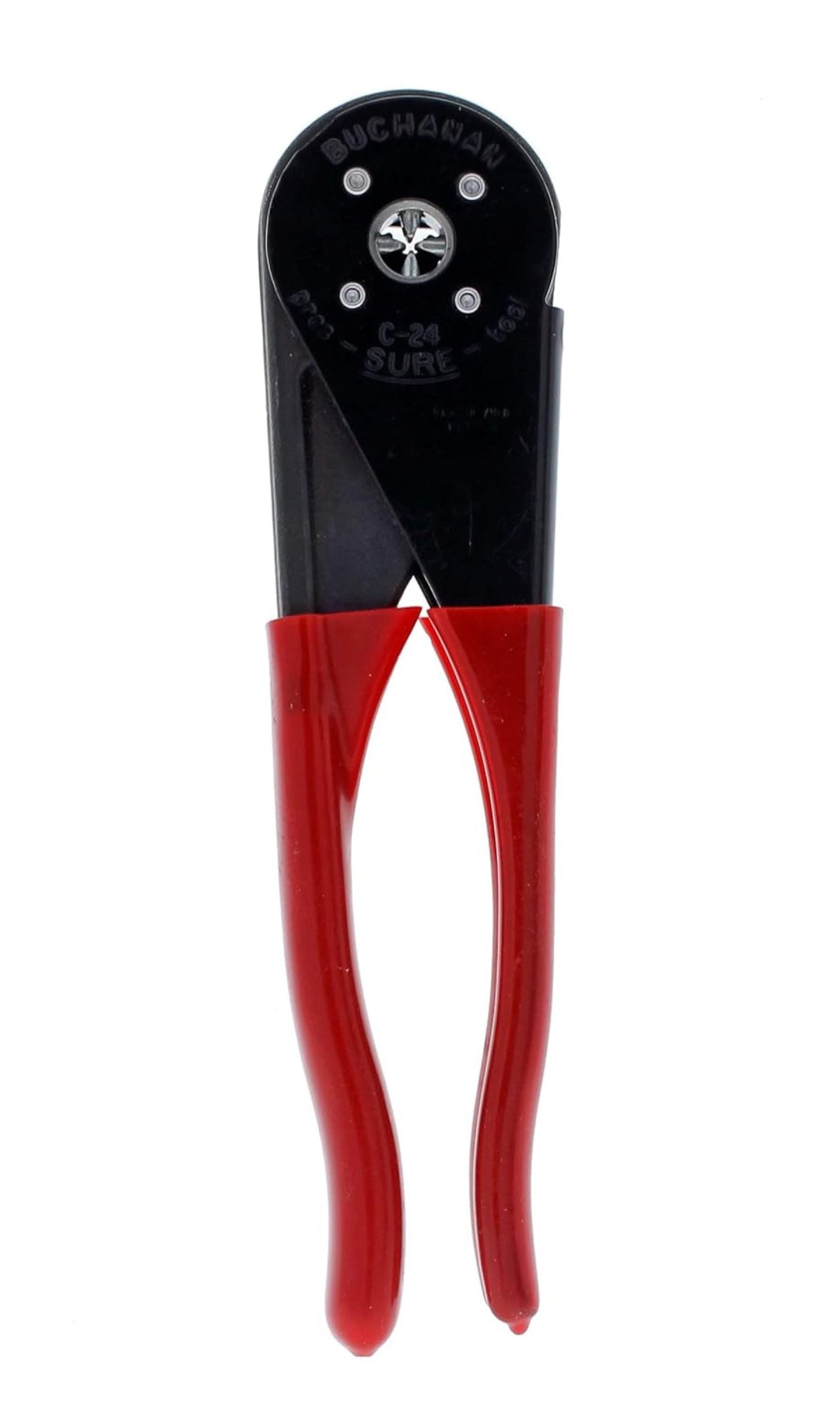 INDUSTRIES INC. C24 Four-Way Crimp Tool – Spring Loaded, Fingertip ...