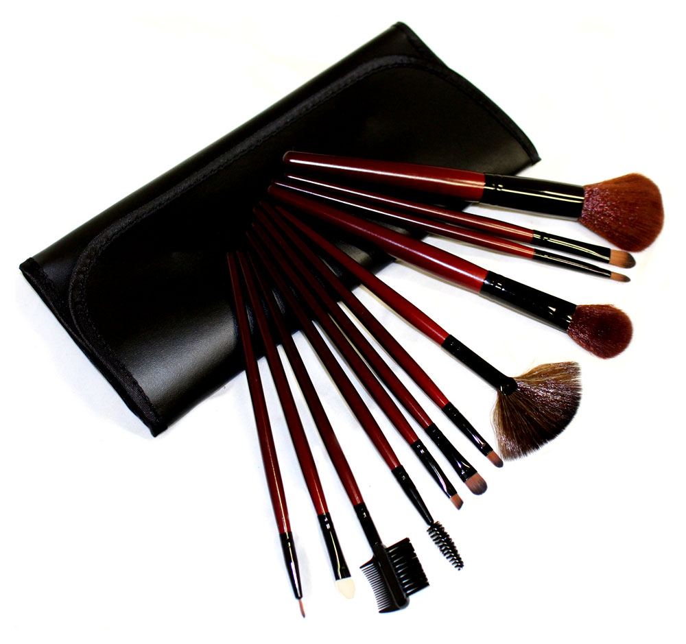 INEDGE 12 Piece Makeup Brush Set | Complete Beauty Toolkit with Snap ...