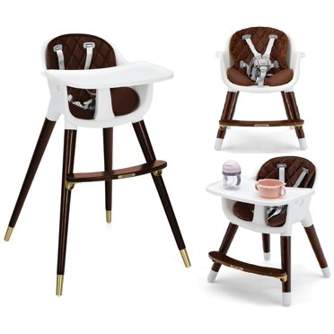 Dream on Me Nibble Wooden Highchair | Compact High Chair | Light Weight ...