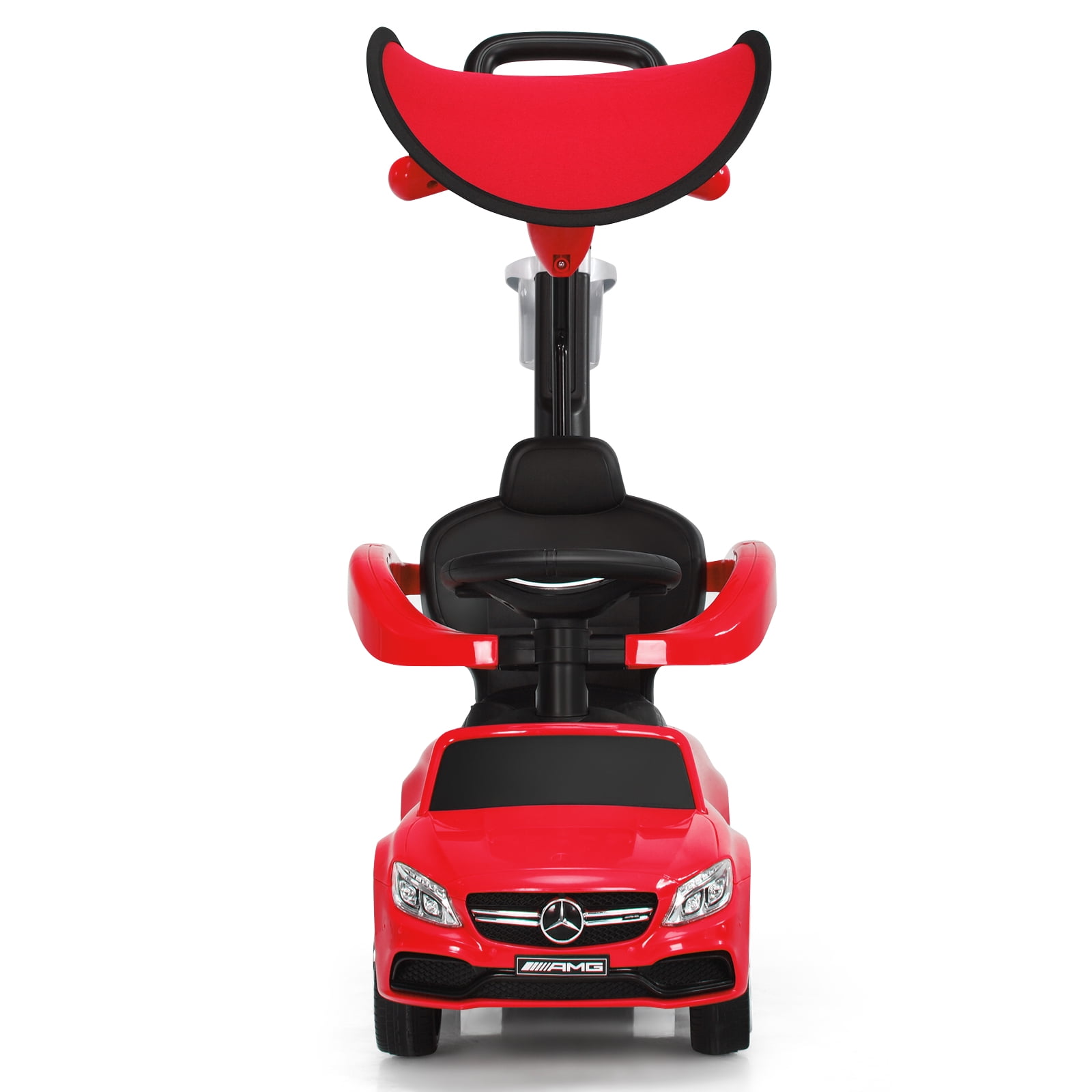 INFANS 3 in 1 Ride on Push Car, Mercedes Benz Toddler Stroller, Sliding ...