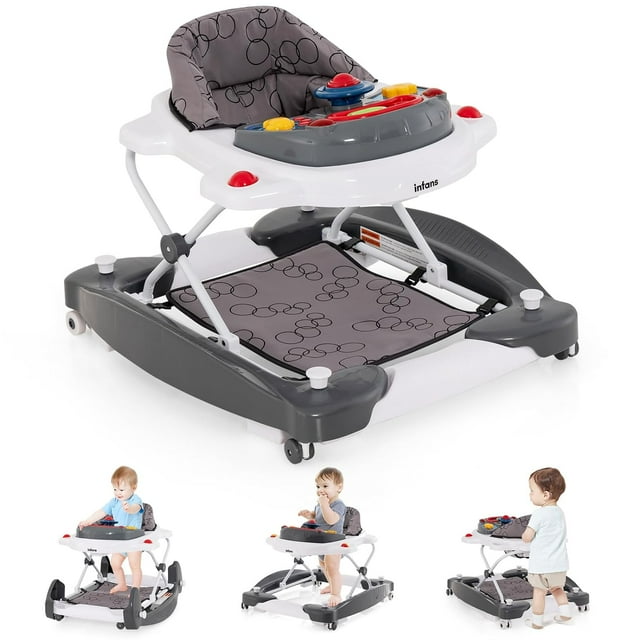 INFANS Baby Walker 6 in 1, Combo Bounce Jumper, Adjustable Height ...