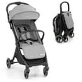 INFANS Lightweight Baby Stroller, One-Hand Gravity Fold, Compact Travel ...