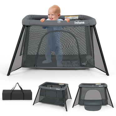 Dream On Me Ziggy Square Playard with Canopy - Walmart.com