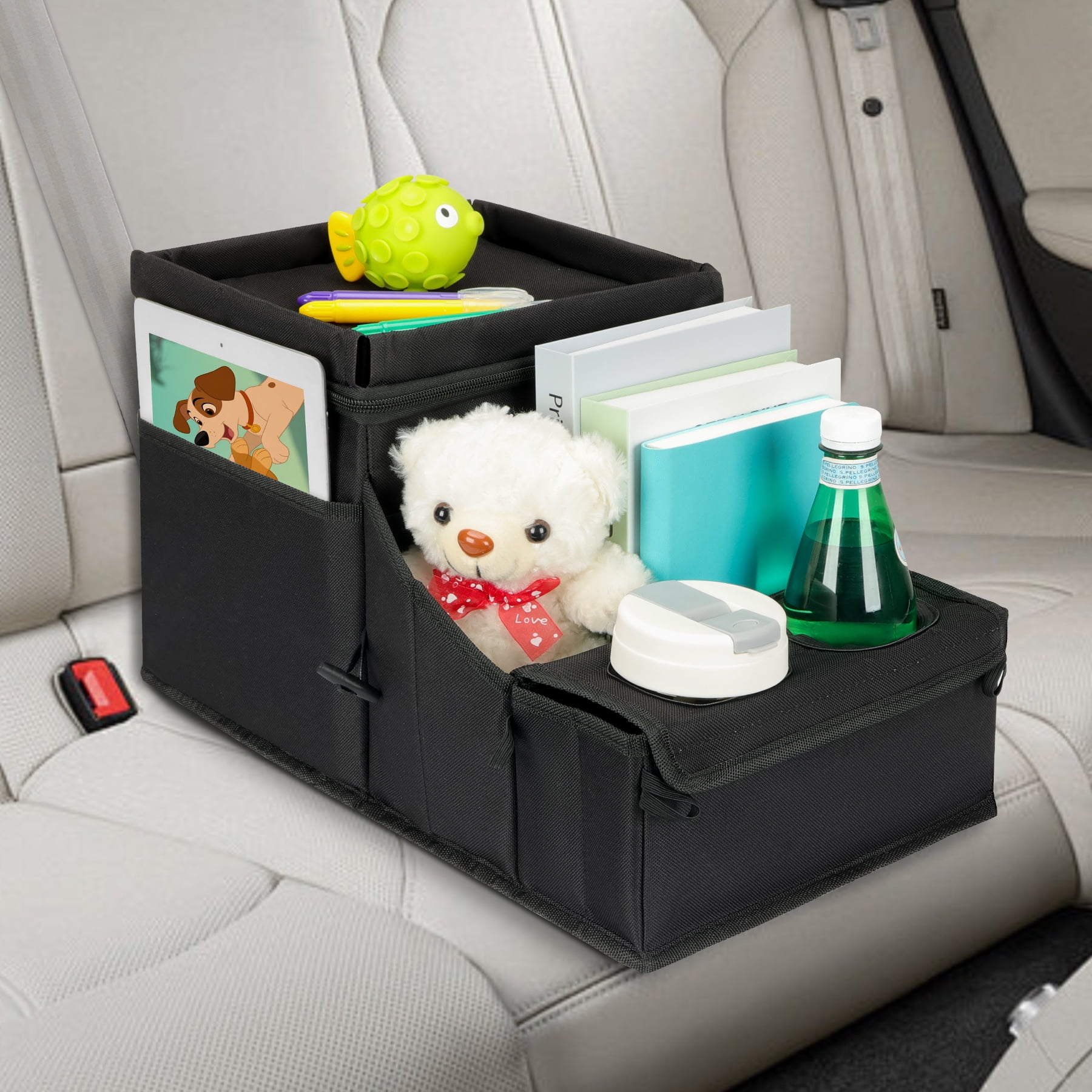 INFANZIA Car Seat Organizer, Backseat Van Organizer with Cup Holders ...