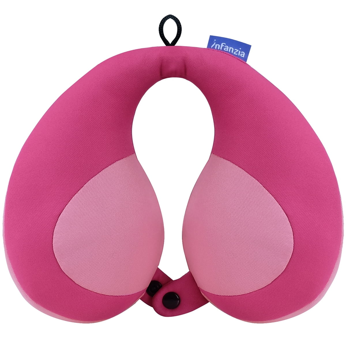 INFANZIA Kids Travel Neck Pillow, 100% Cotton, Chin Support, Prevents ...