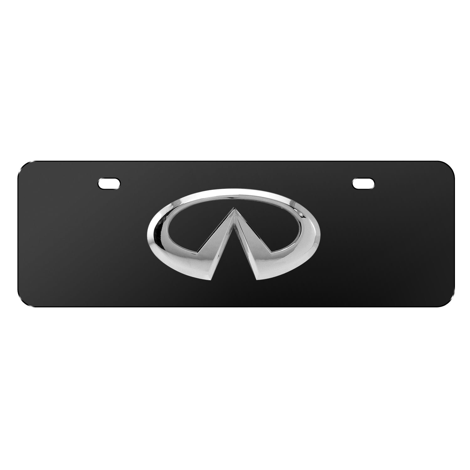 INFINITI Metal Logo European Look Half-Size Black Stainless Steel ...