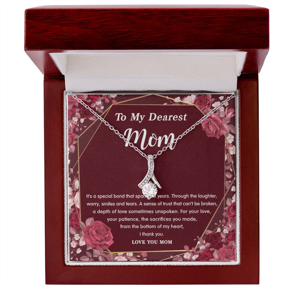 INFINITY LOVE - MY DEAREST MOM NECKLACE, Alluring Beauty Necklace, 14k ...