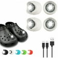 INFISU 4 Pcs Crocs Lights,Waterproof Rechargeable Headlights for Kids ...