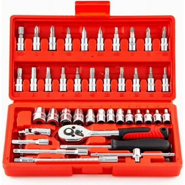1/2inch Drives To 1/4in Wrench Socket Set 1/4'' Hexagon Ratcheting ...