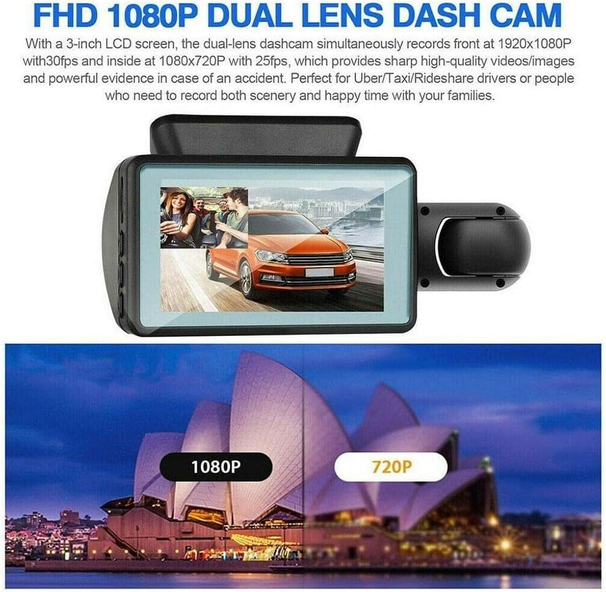 INFISU Dual Lens Car Driving Recorder DVR Dash Cam Video Recorder,HD ...