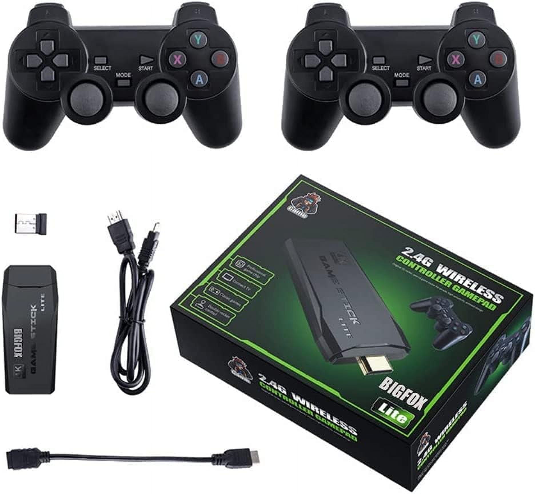 Infisu4k Tv Game Console Wireless Retro Game Console 2 4g Plug And Play
