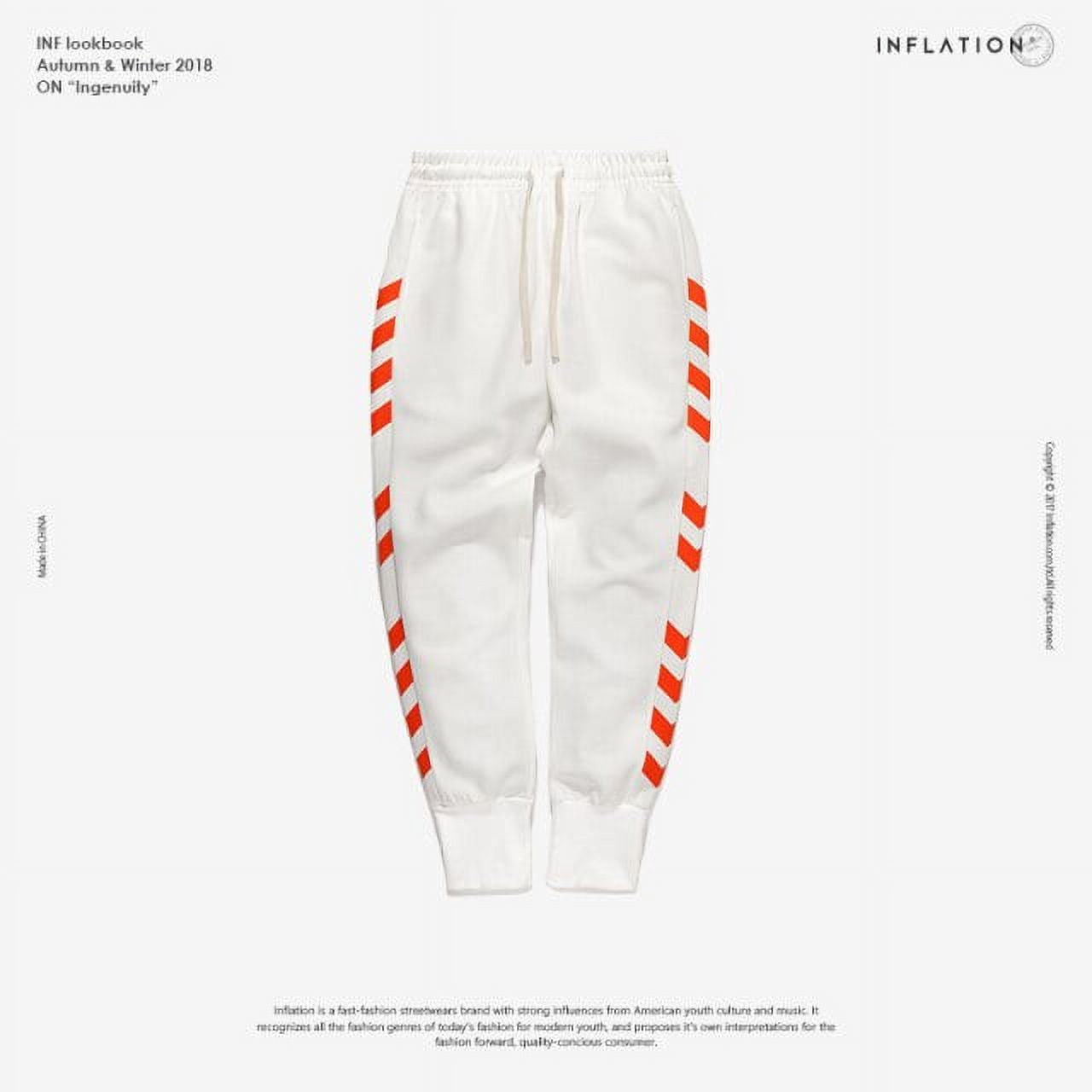 INFLATION Male Streetwear Track Pants - Walmart.com