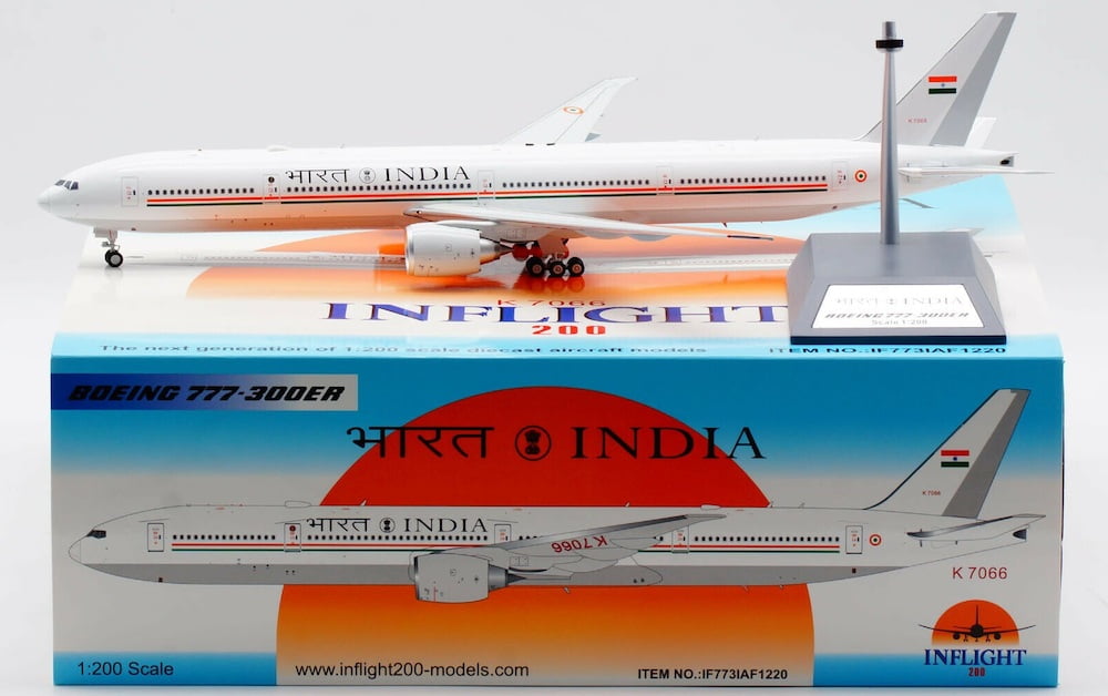 INFLIGHT 200 INDIAN AIR FORCE B777-300ER REG: VT-ALV - Walmart.com