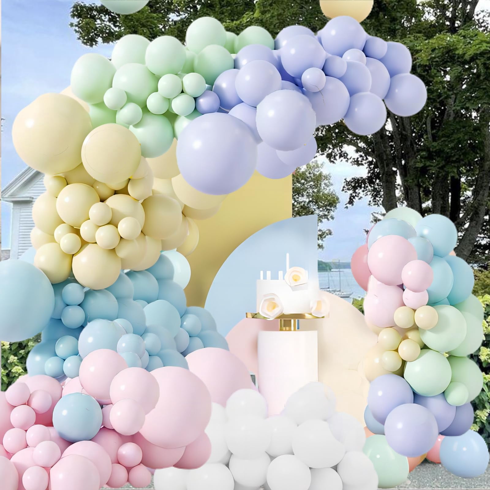 INFLORAL Rainbow Garland Arch Kit Birthday NSD3 Party Decoration 17FT ...
