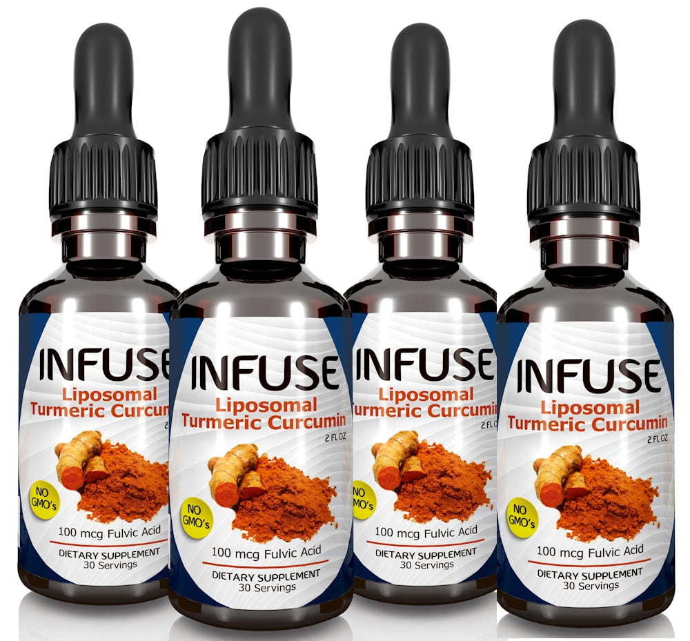 INFUSE – Liposomal Liquid Turmeric Curcumin | 4 Bottle Pack | Superior ...