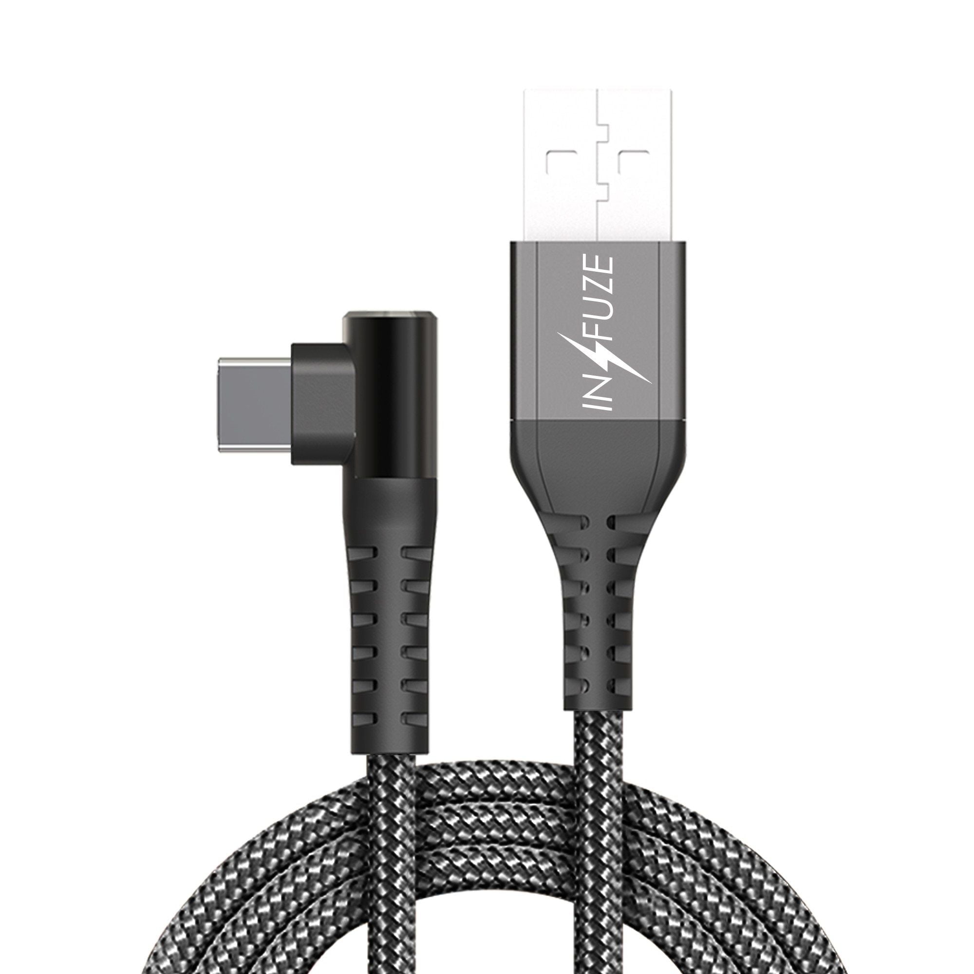 INFUZE USB Type-C Cable for AT&T Calypso 2 (90 Degree Angle Heavy Duty ...