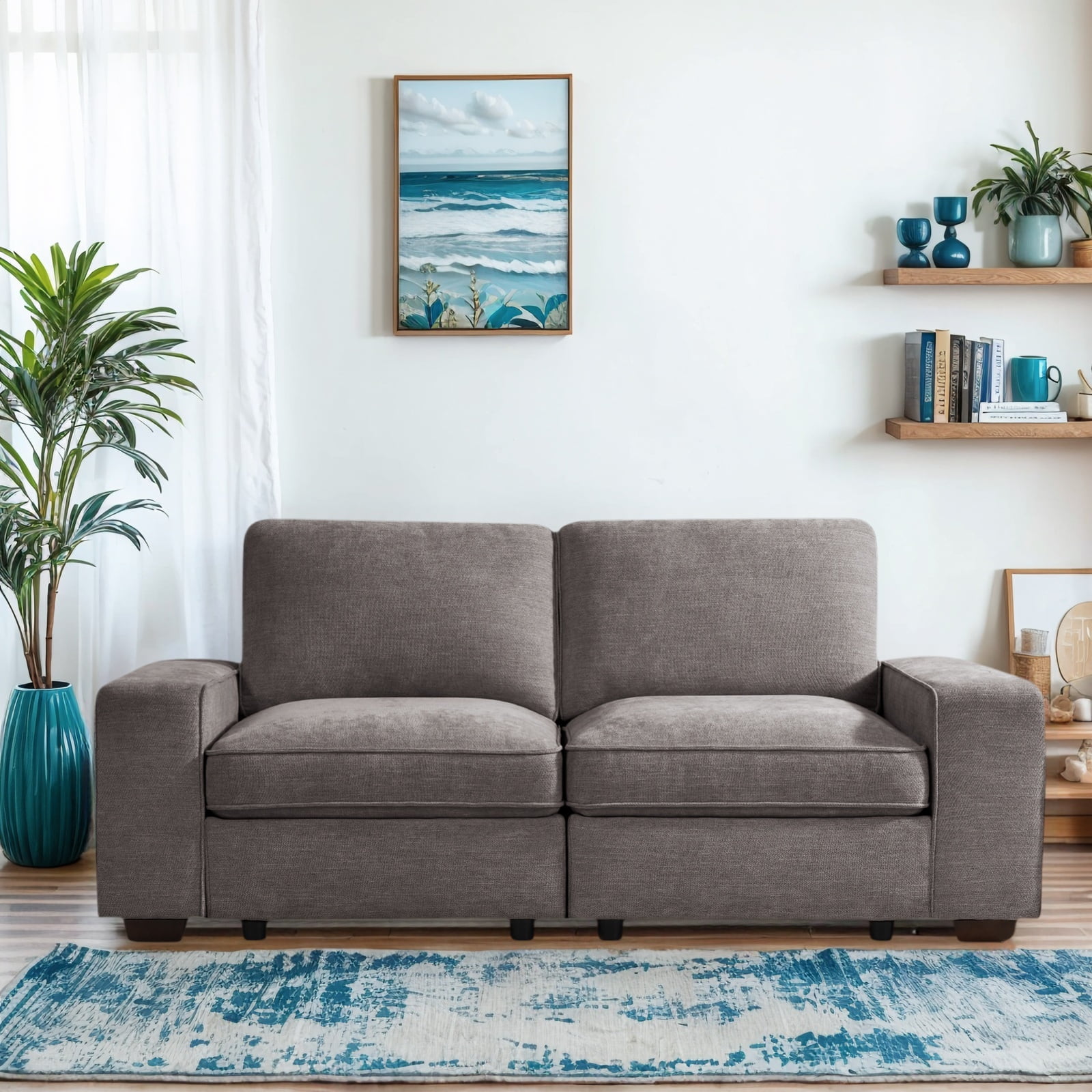 INGALIK 73"-128" Modern Modular Sofa with Seats Storage, Oversized 2 ...