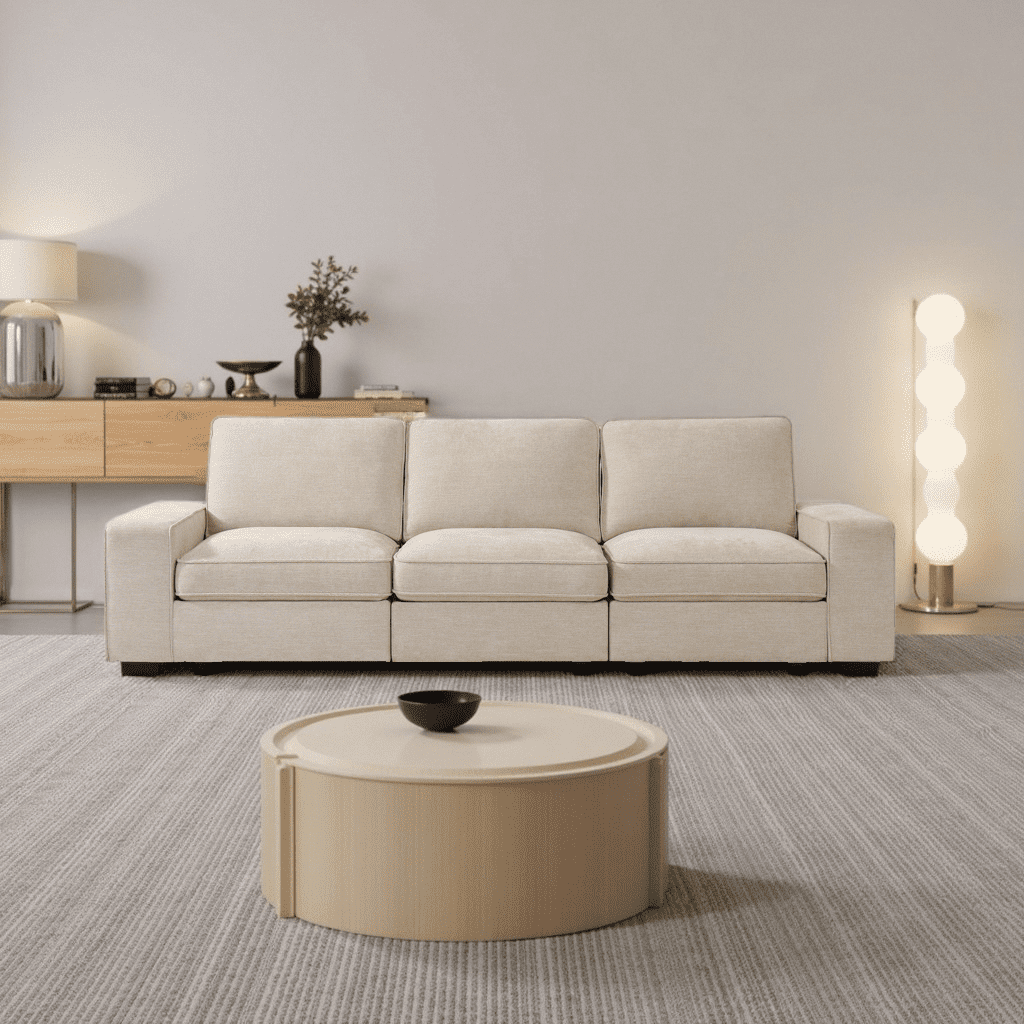 INGALIK 73"-128" Modern Modular Sofa with Seats Storage, Oversized 3 ...