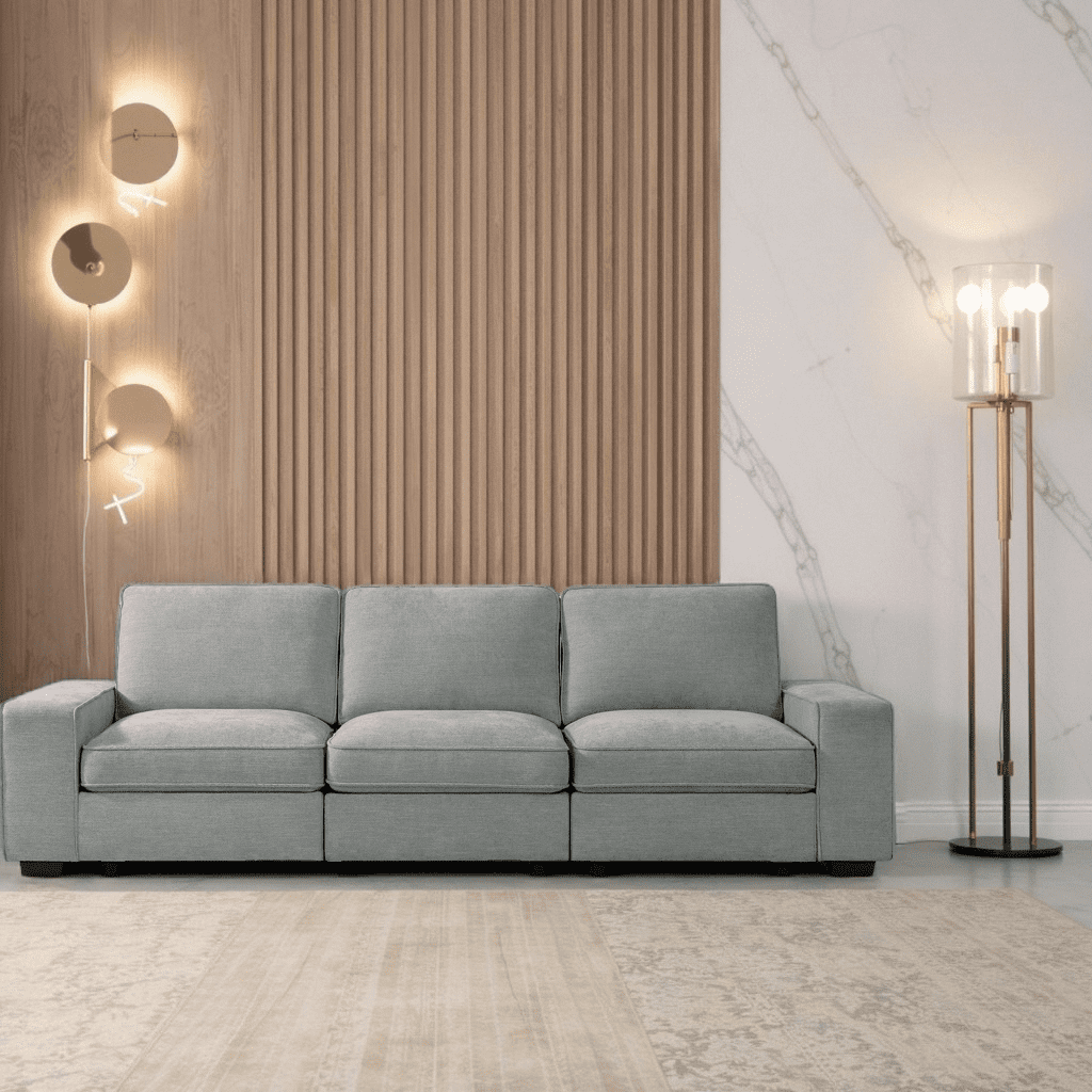 INGALIK 73"-128" Modern Modular Sofa with Seats Storage, Oversized 3 ...