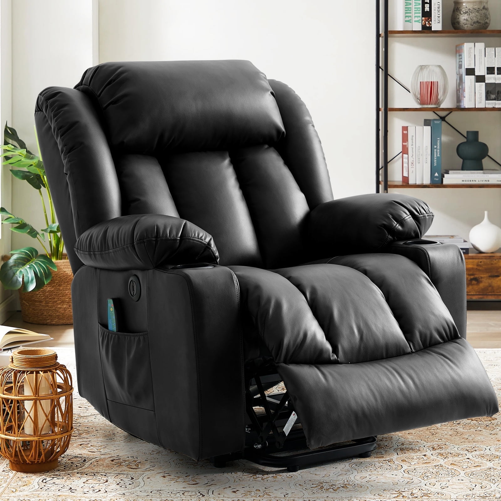 INGALIK Large Power Lift Recliner Chair with Heating and Massage ...